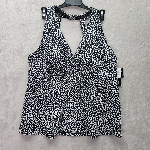 Island Escape | Swim | Island Escape Tankini Top Plus Size 8w Polka Dot ...